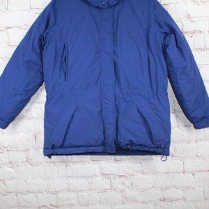 L.L. Bean | Jackets & Coats | Ll Bean Blue Nylon Zip Front Goose Down ...